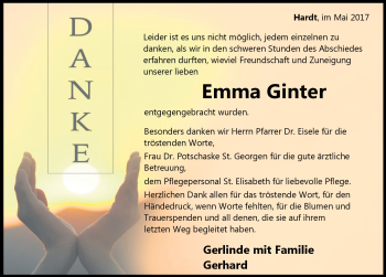 Traueranzeigen von Emma Ginter | Schwarzwälder Bote Trauer