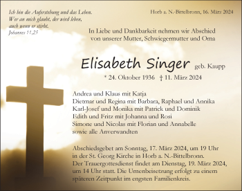 Gedenkkerzen von Elisabeth Singer | Schwarzwälder Bote Trauer